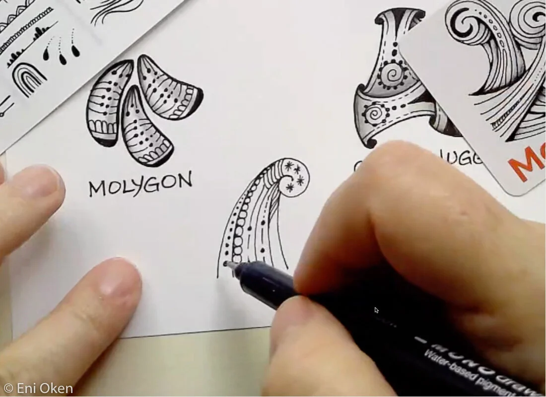 Embellished Tangles Video Lesson — Eni Oken