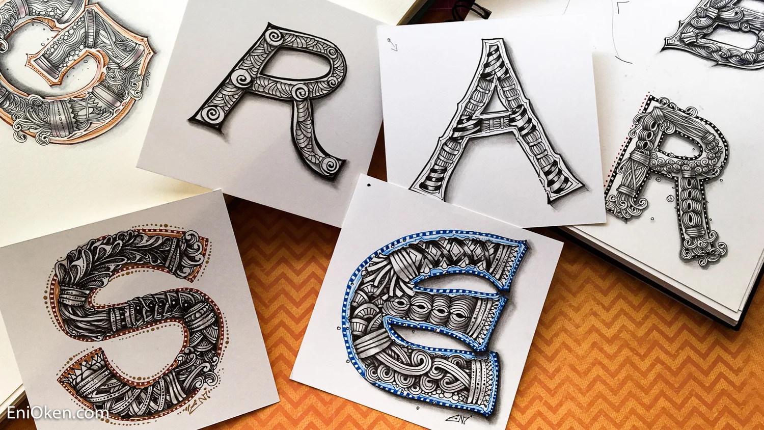 Tangled Initials lesson now back again — Eni Oken