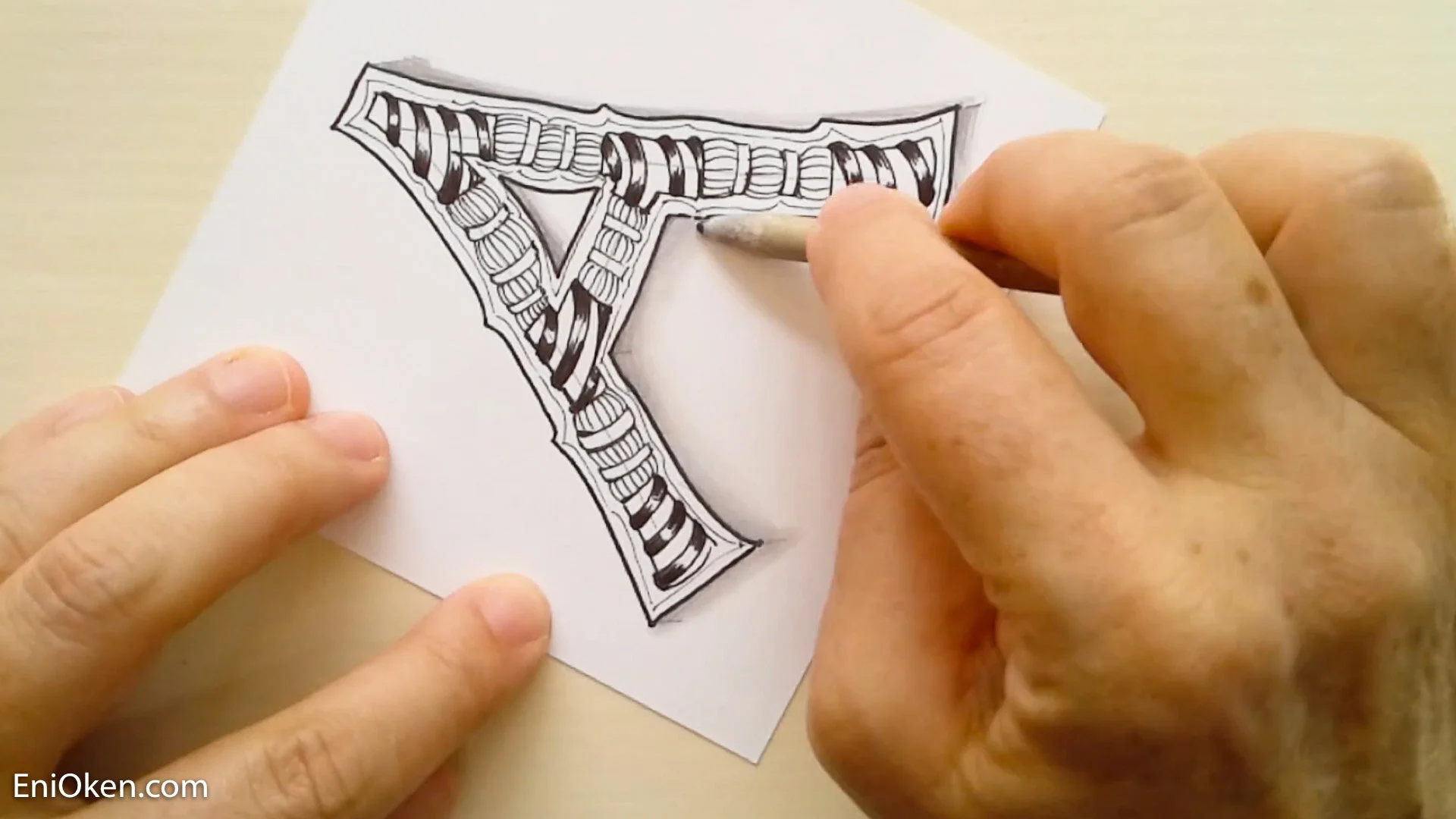 Tangled Initials lesson now back again — Eni Oken