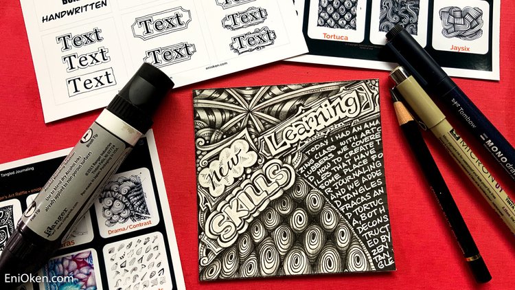 Tangled Journal Tiles Lesson — Eni Oken