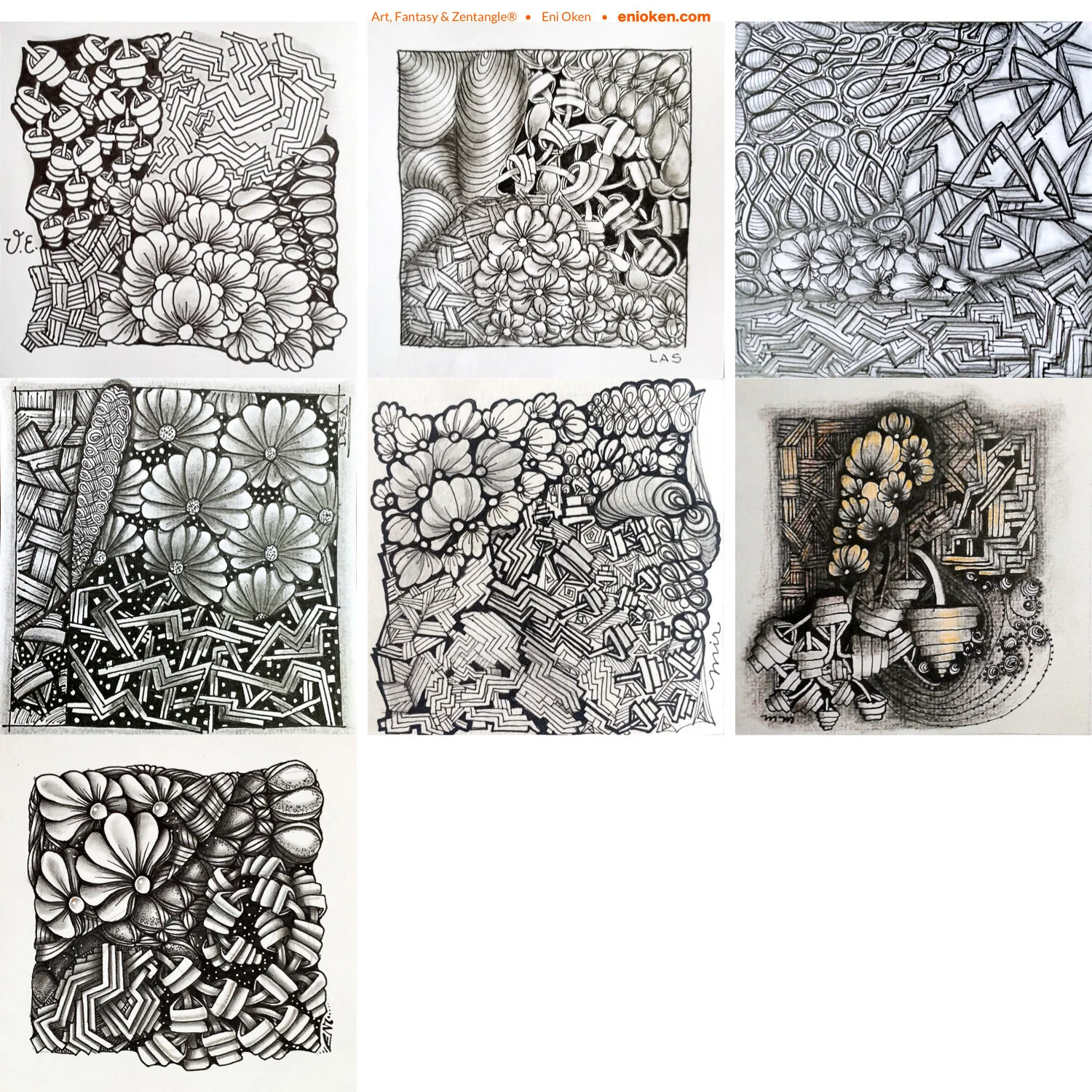 Classic Zentangle with Brazilian friends — Eni Oken