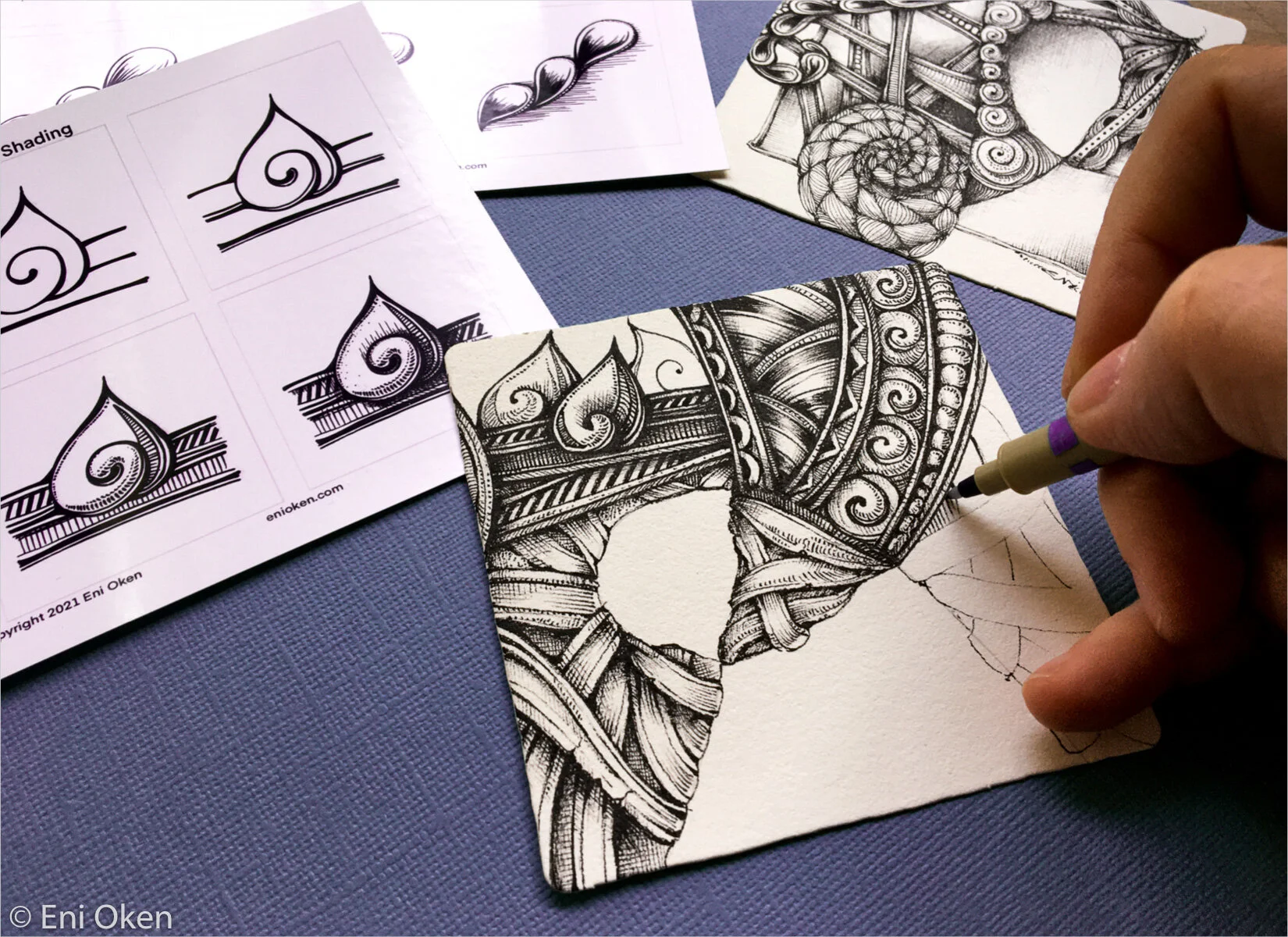 More single pen hatching — Eni Oken