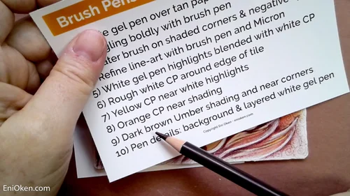 Tangling with Brush Pens Part 3 — Eni Oken