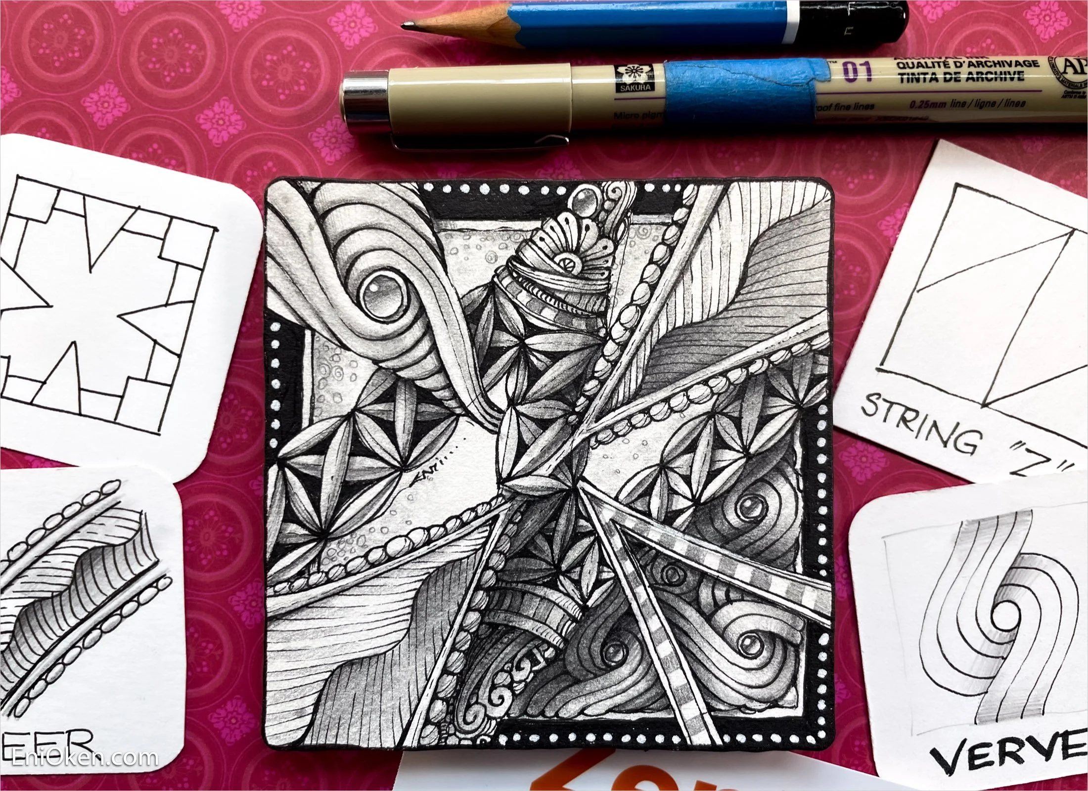 Zentangle MatchMaking: Verve and Meer — Eni Oken