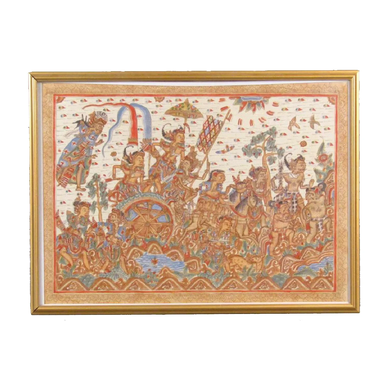 INDIAN PAINTED TEXTILE PANEL — Meg Braff Designs