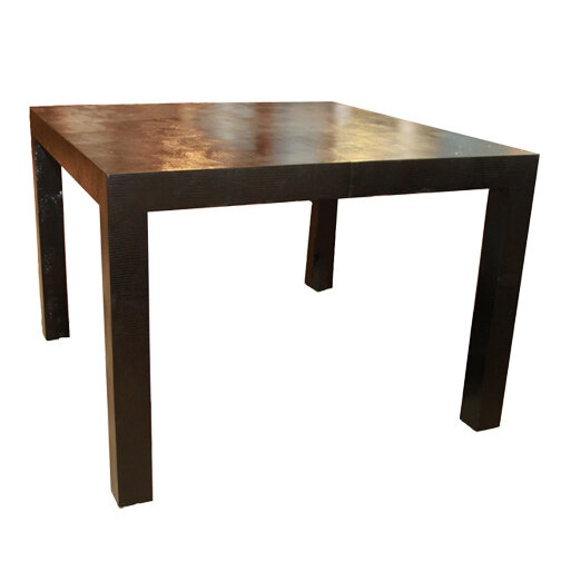 FAUX BLACK LIZARD TABLE — Meg Braff Designs