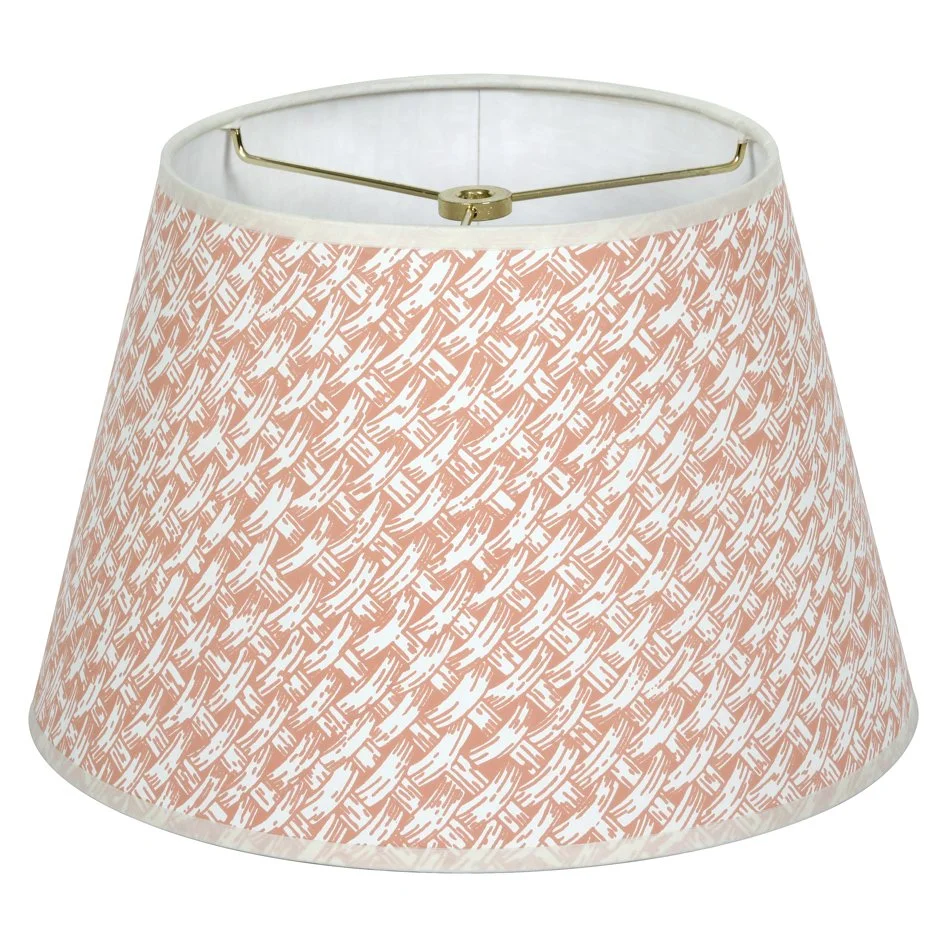 CUSTOM CREEL NANTUCKET RED MBD WALLPAPER LAMPSHADE — Meg Braff Designs