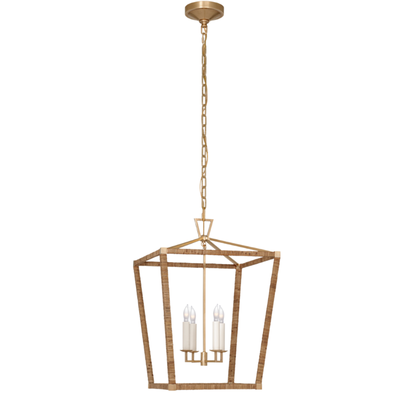 LARGE ETCHED BELL LANTERN WITH CANOPY AND CHAIN — Meg Braff Designs
