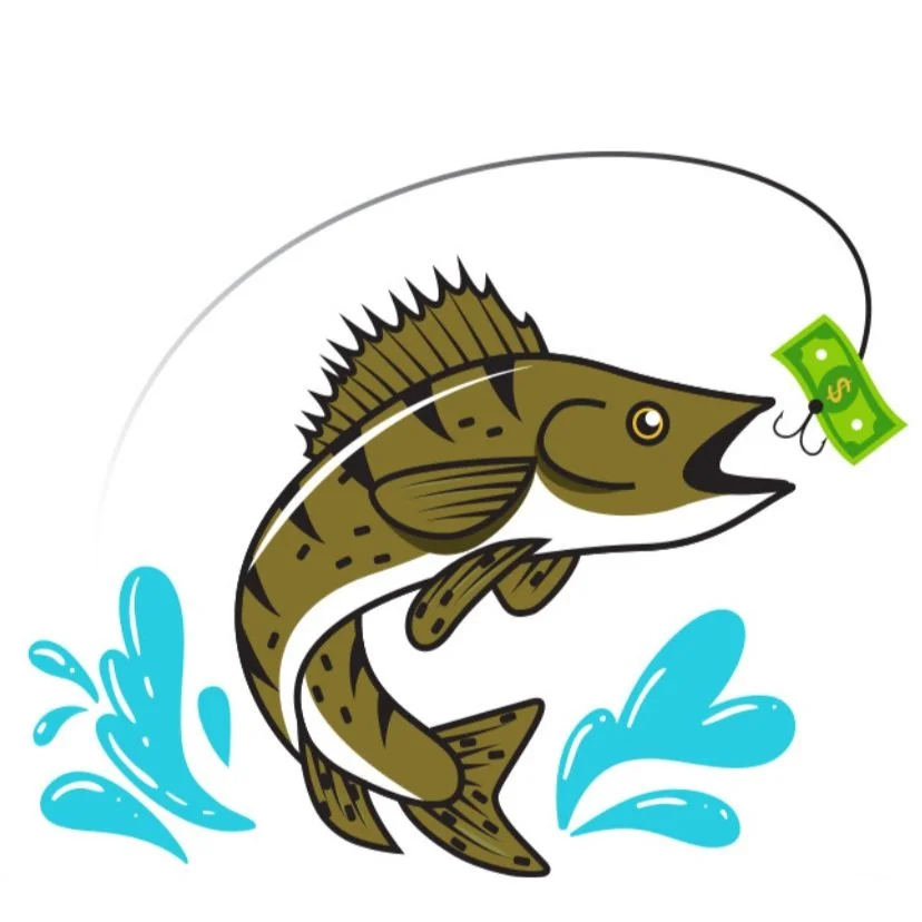 Walleye Cartoon Face