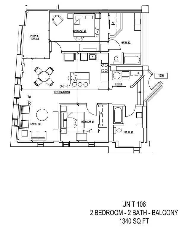 B on Lindell Floorplans
