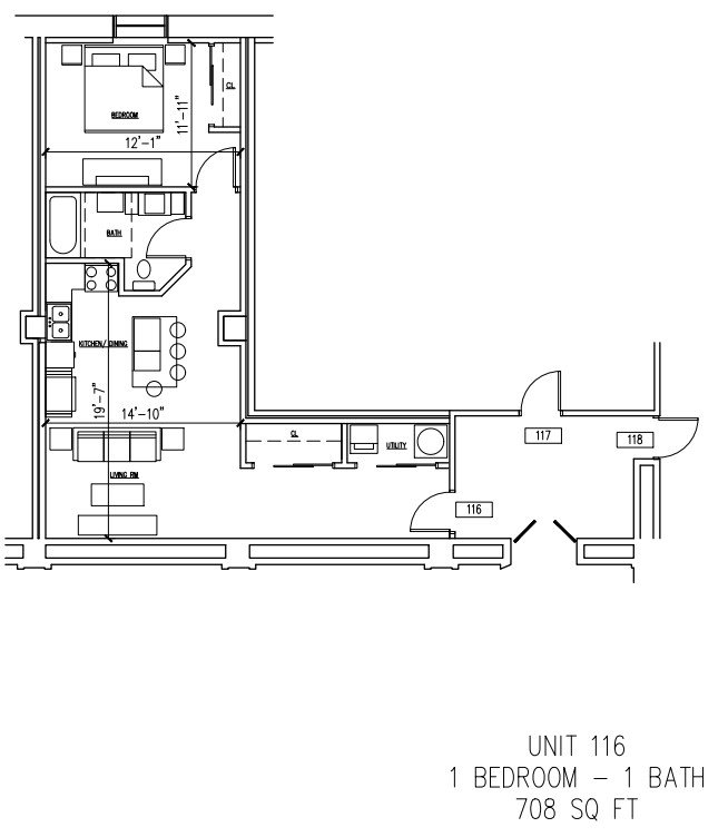 B on Lindell Floorplans