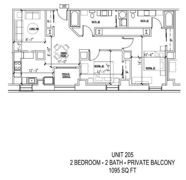 B on Lindell Floorplans