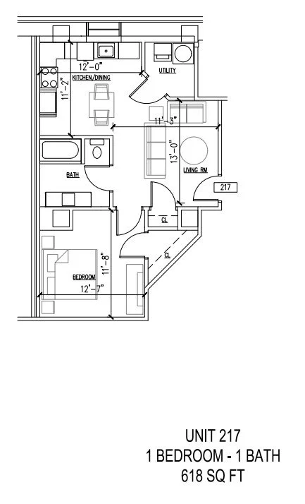 B on Lindell Floorplans