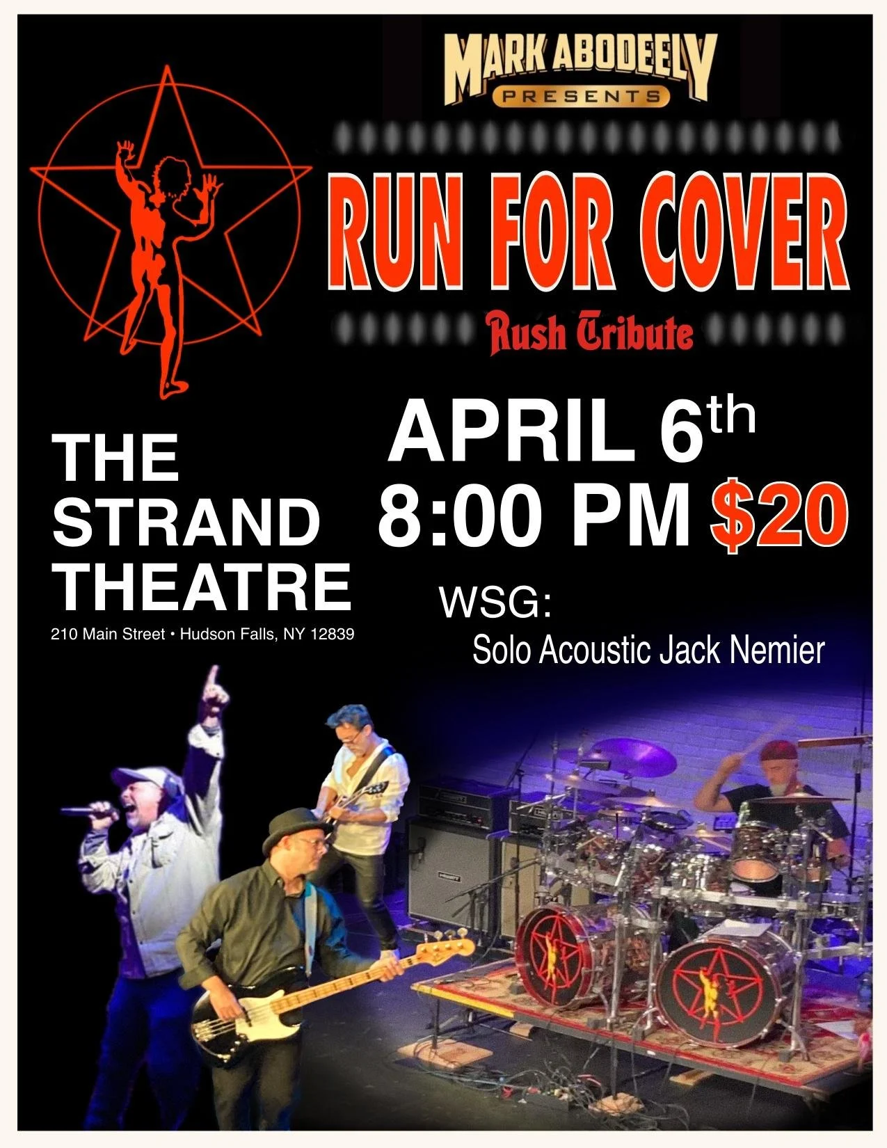 Rush Tribute with Run For Cover — The Strand Theatre