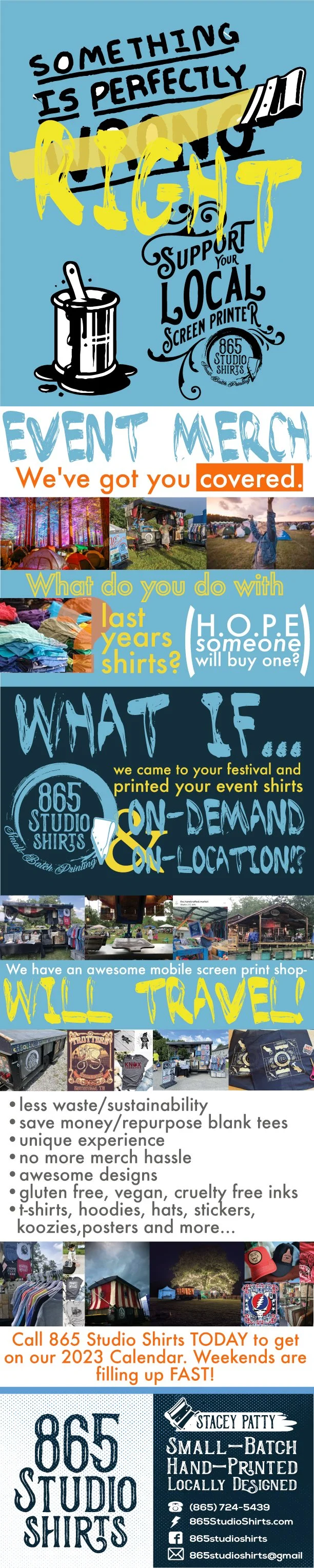 festival printing — 865 Studio Shirts & Design