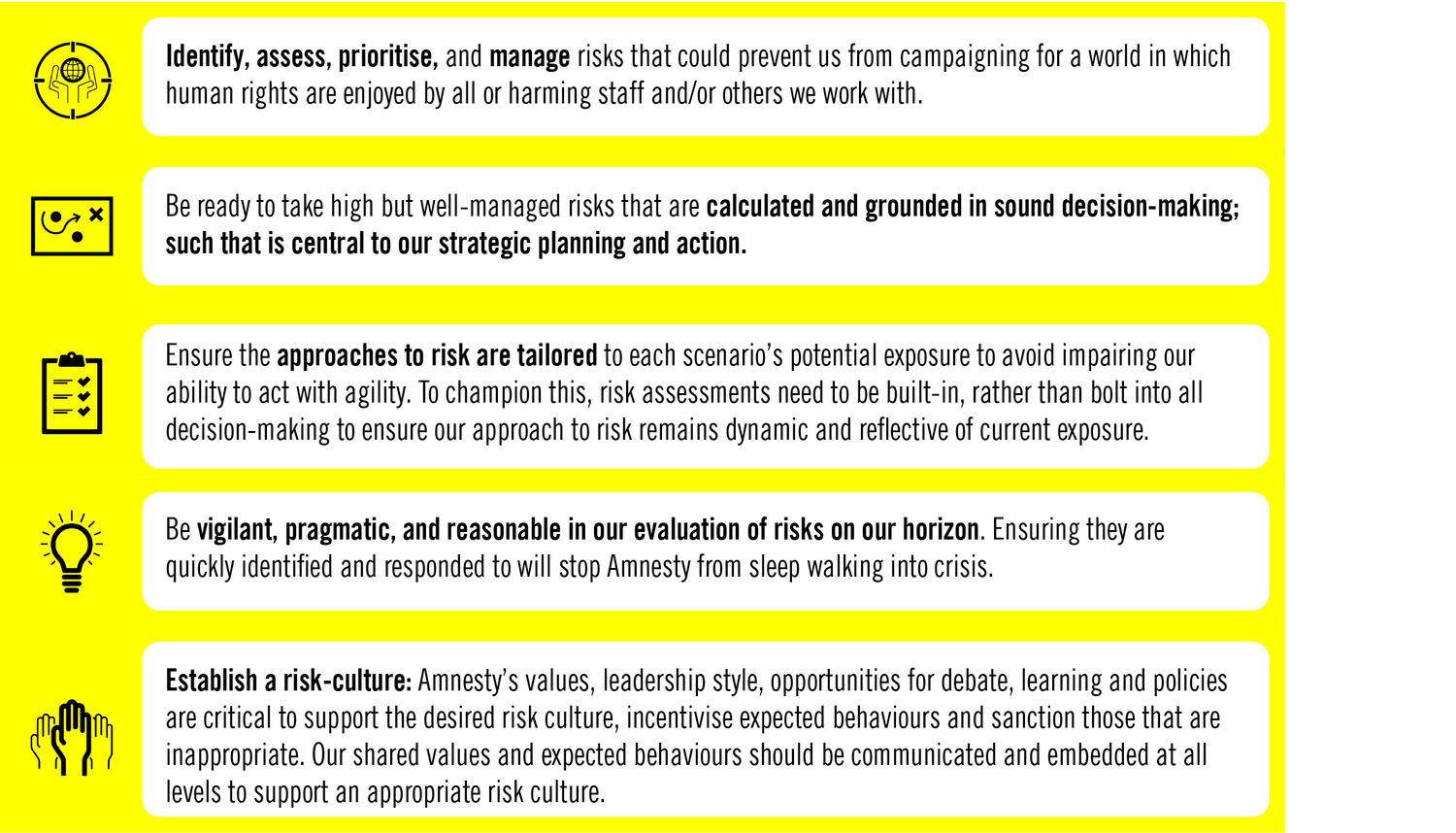 Risk Management — Amnesty International Leadership
