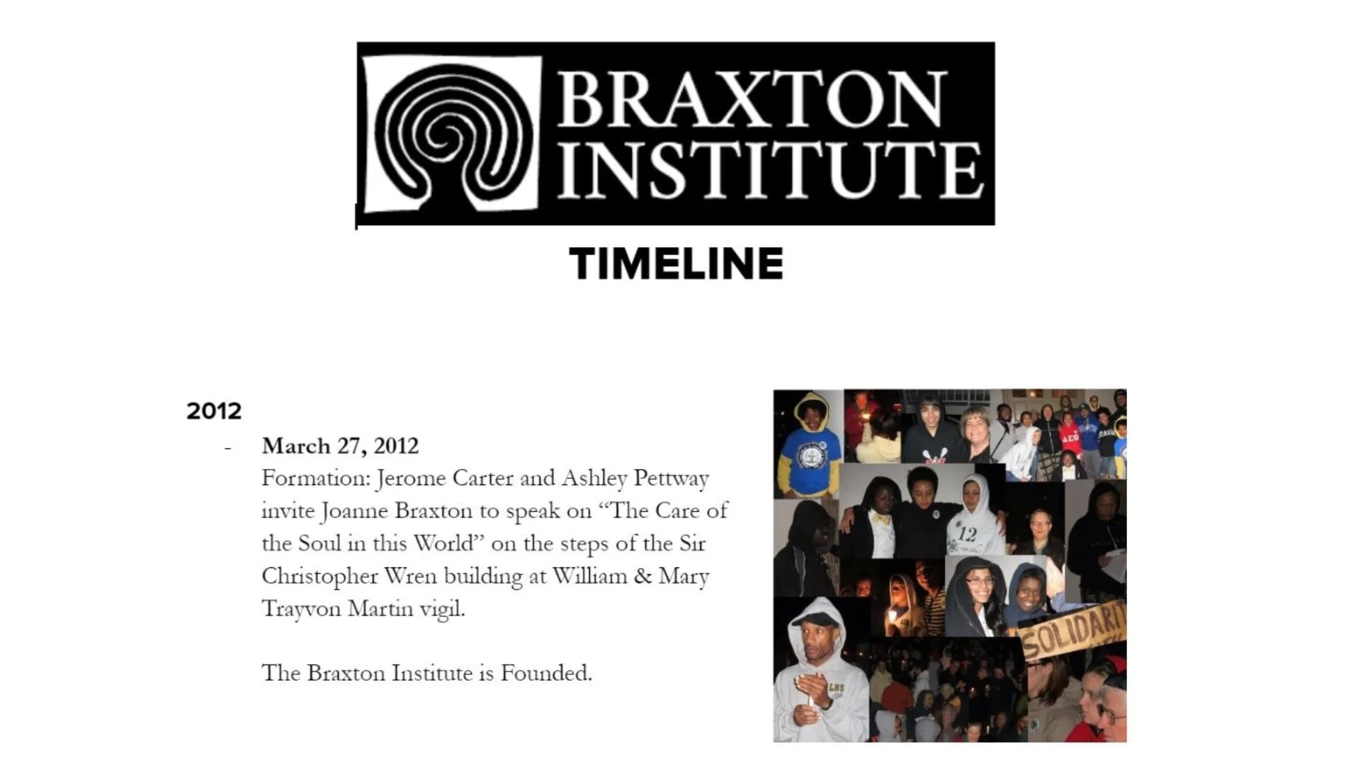 Braxton Institute: A Ministry of Teaching and Healing