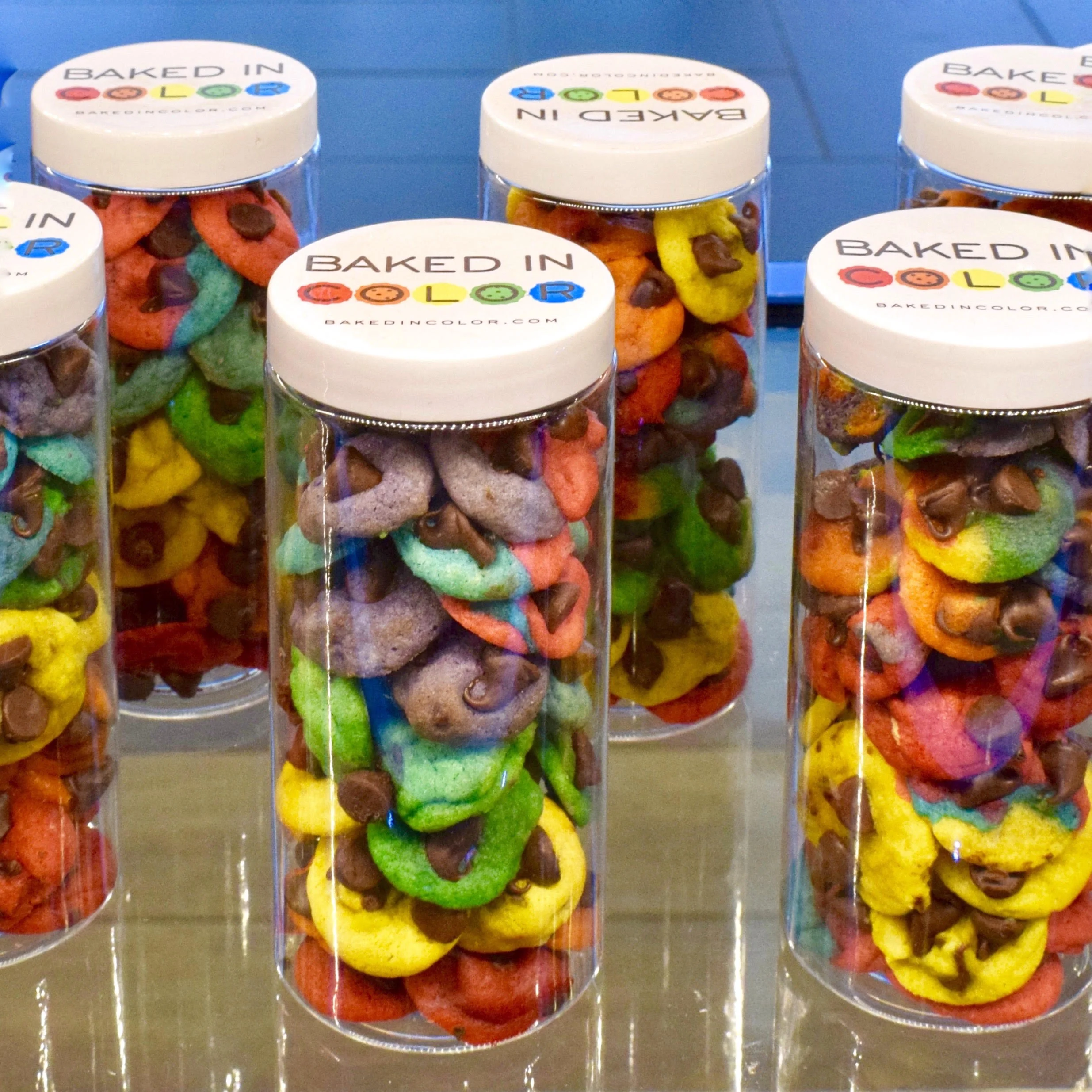 Bite Size Rainbow Cookie Tubes - Set of Four — Baked In Color