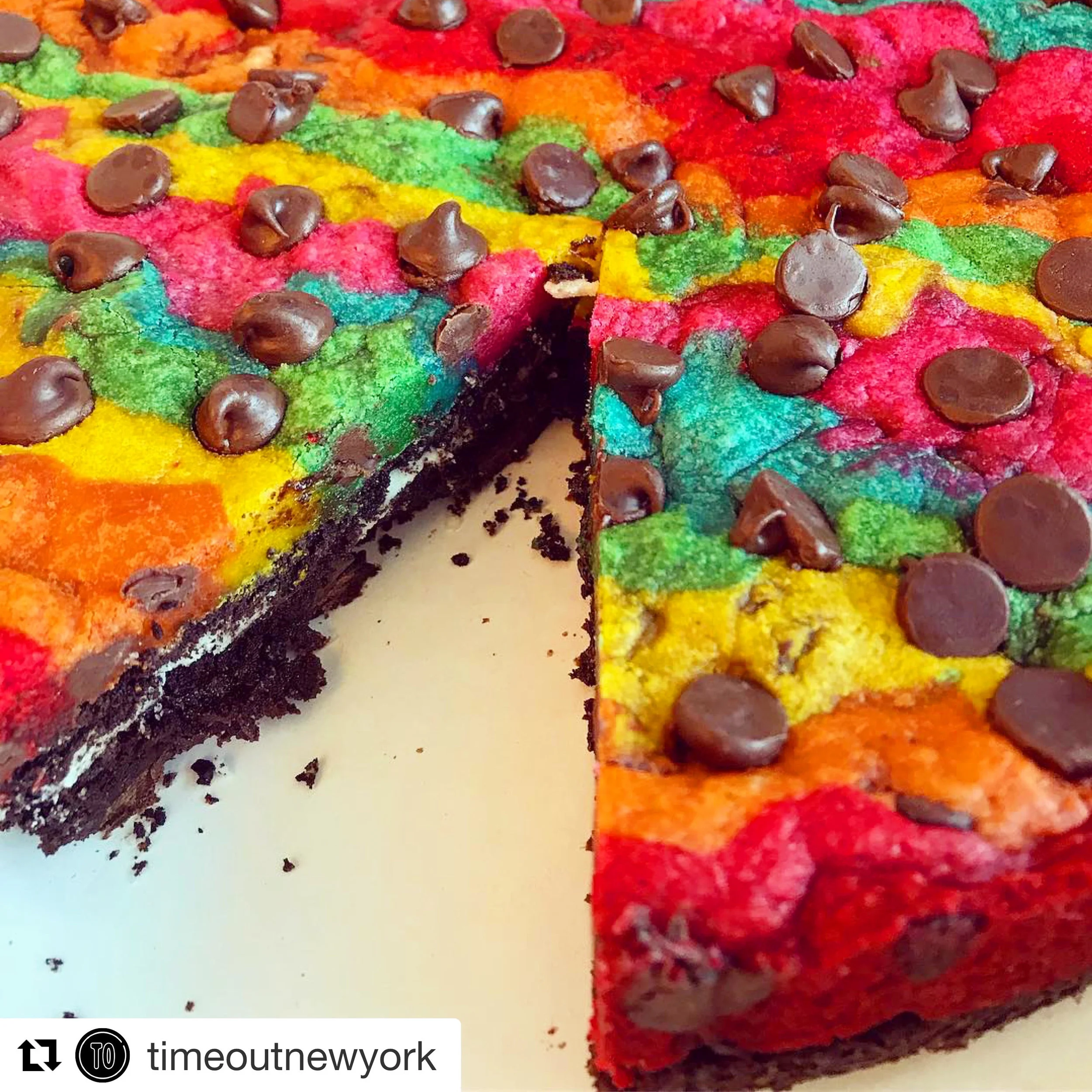 Rainbow Brookie Cake — Baked In Color