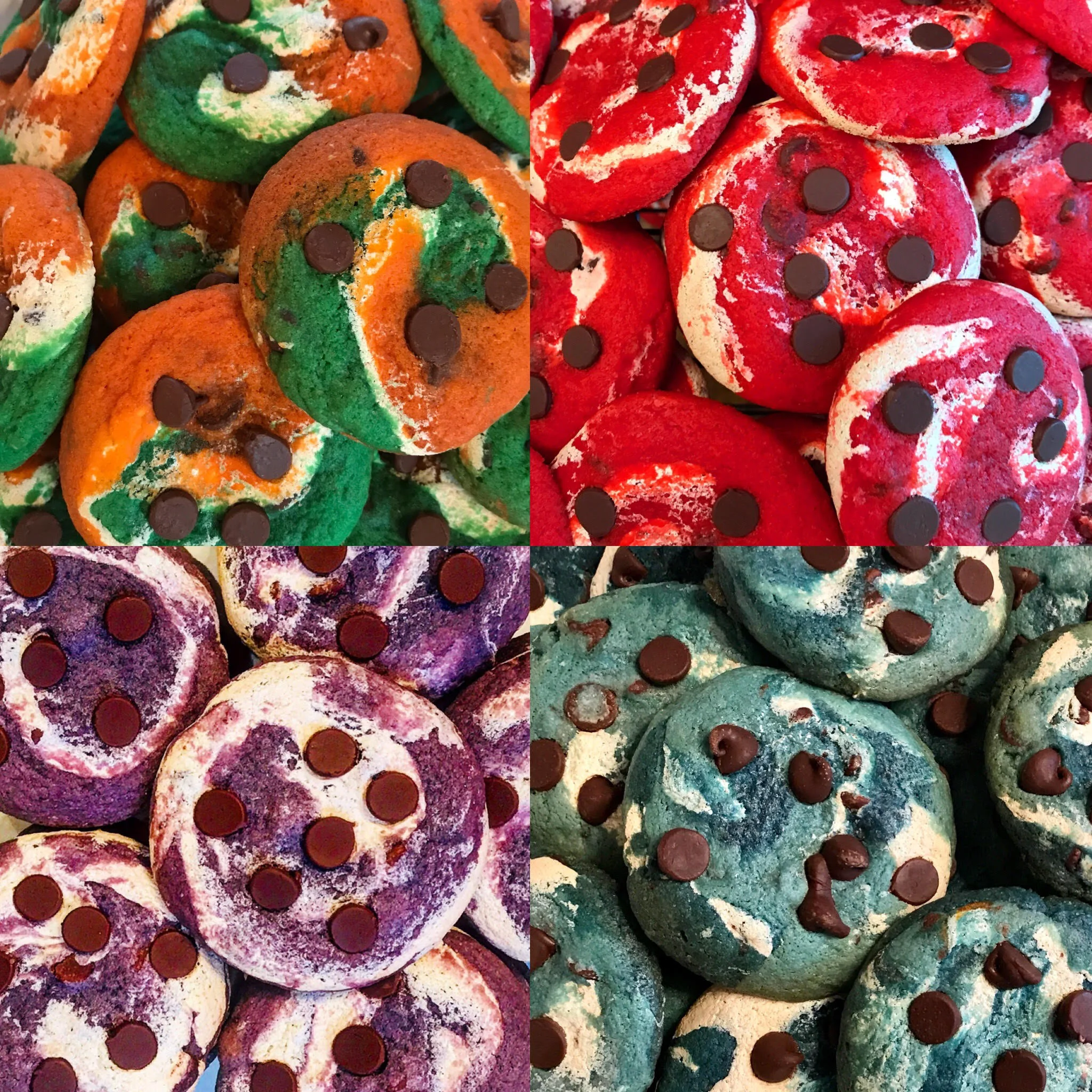 College Colors Chocolate Chip Cookie Tins — Baked In Color