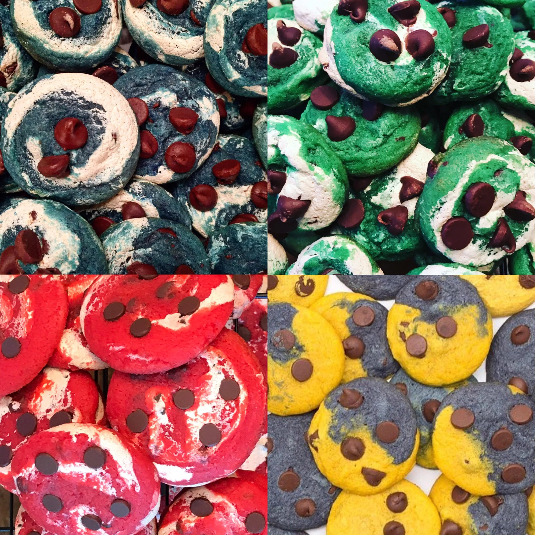 College Colors Chocolate Chip Cookie Tins — Baked In Color