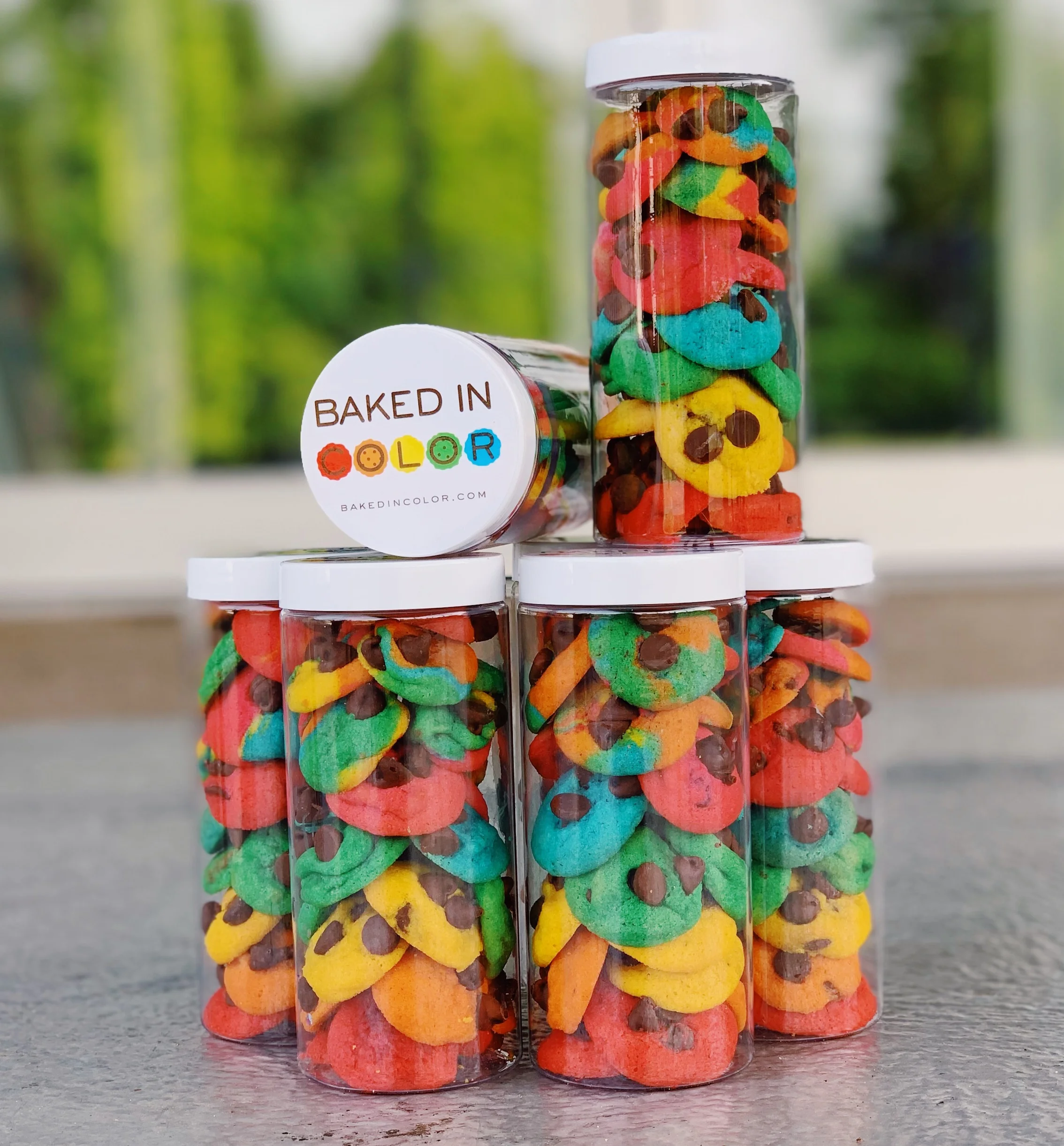 Bite Size Rainbow Cookie Tubes - Set of Four — Baked In Color