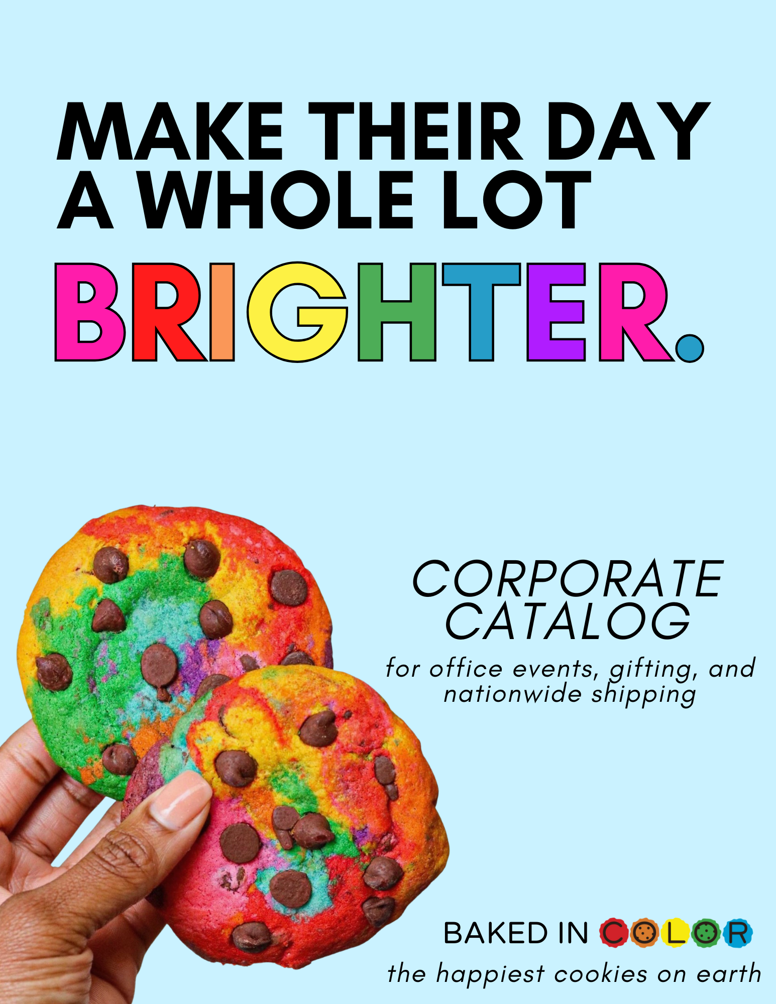 Corporate gifts and treat options in rainbow, custom colors, or holiday ...
