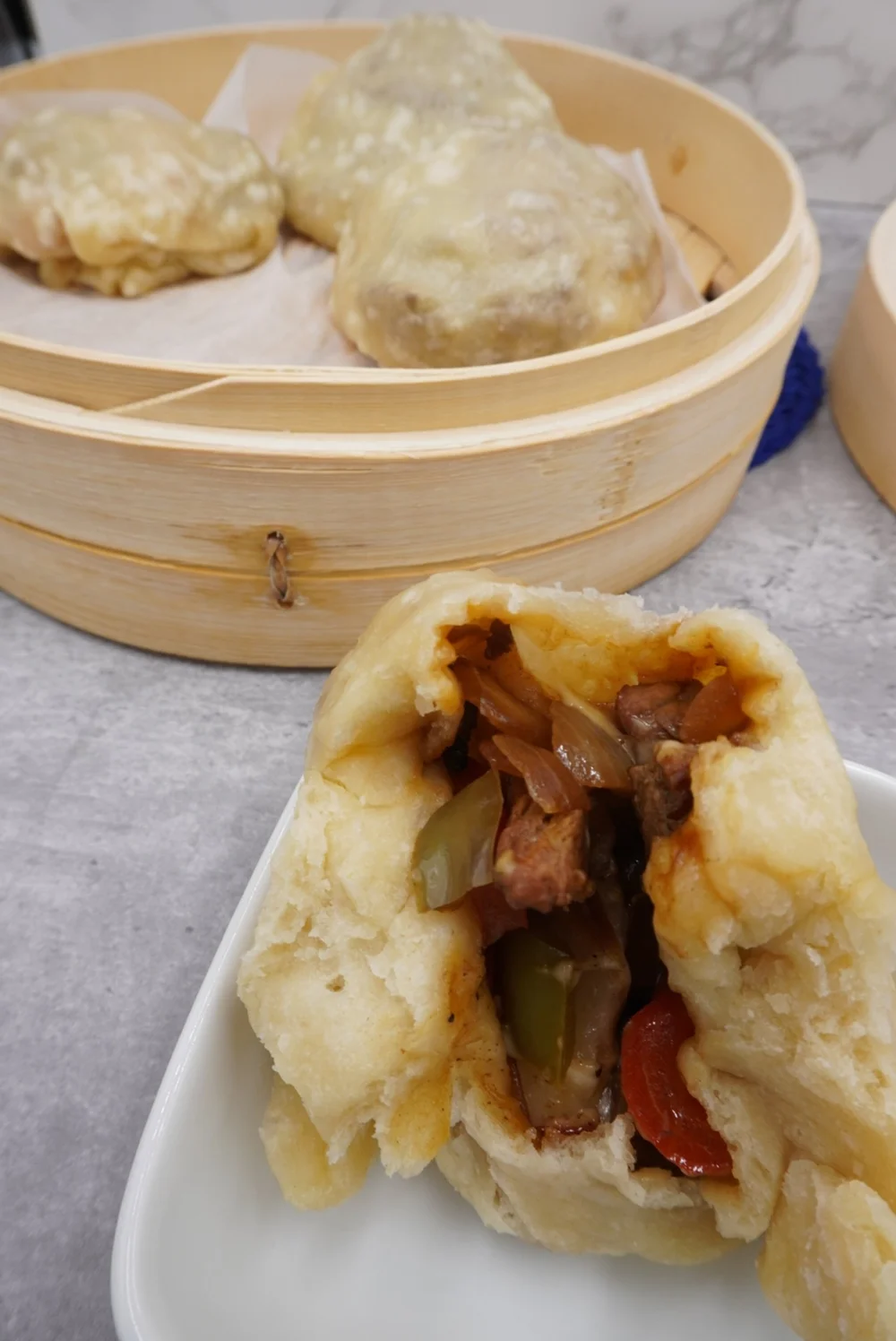 Cheesesteak Steamed Buns — Uncultured Palate
