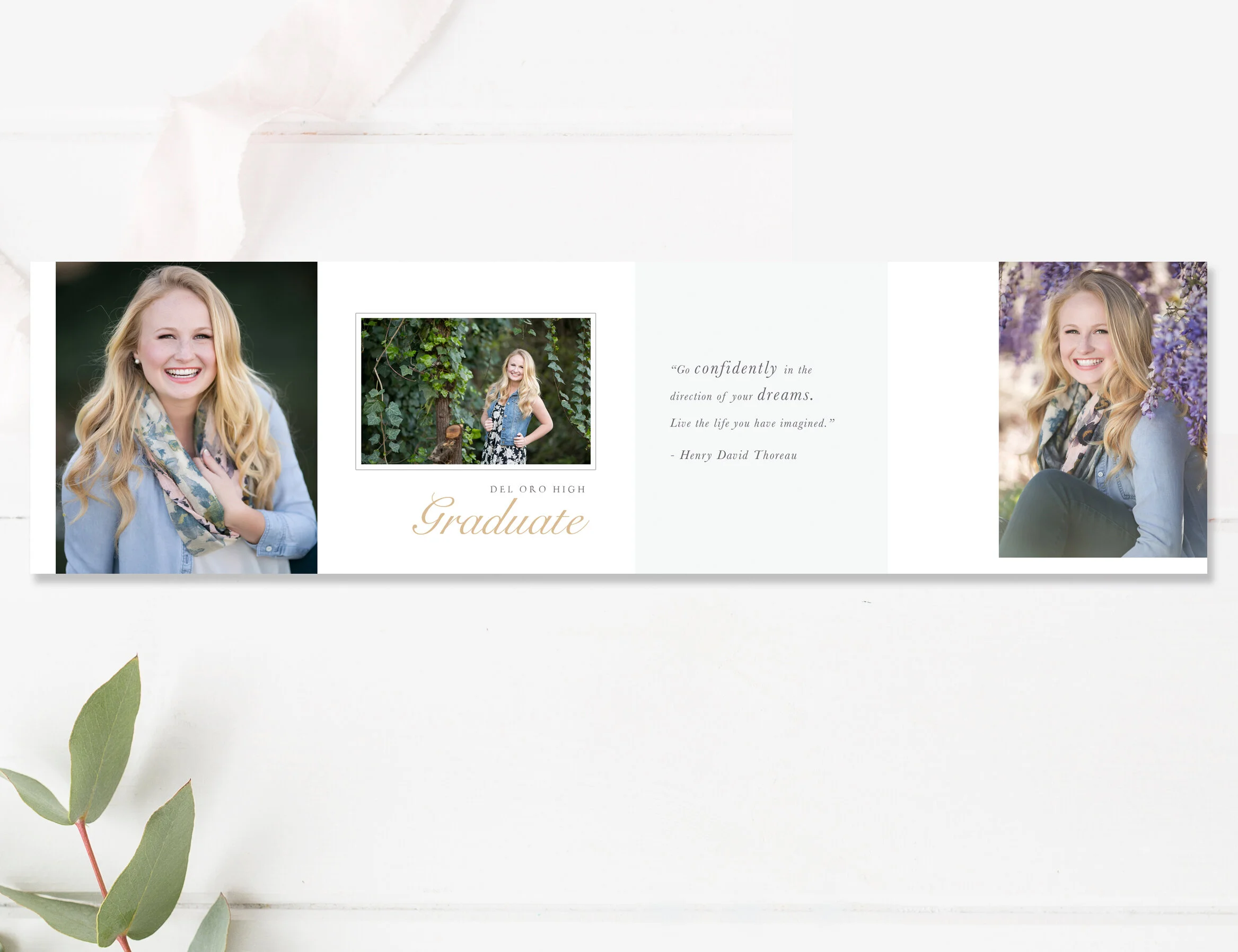 Graduation Photo Album Template INSTANT DOWNLOAD! Senior Mini Photo ...