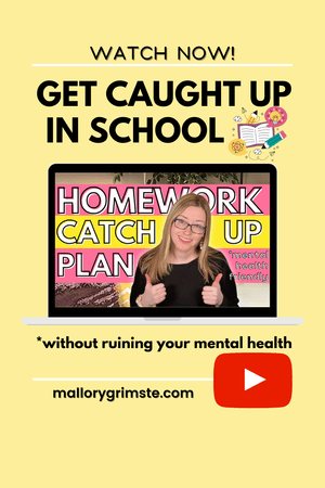 Homework Catch-Up Plan That Won't Stress You Out