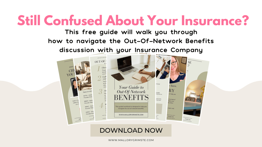 FREE Guide to Out of Network Benefits and Insurance Reimbursement for ...