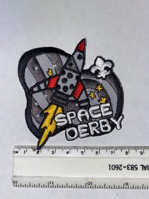 Pinewood & Space Derby Patches — Pine Burr Area Council - South ...