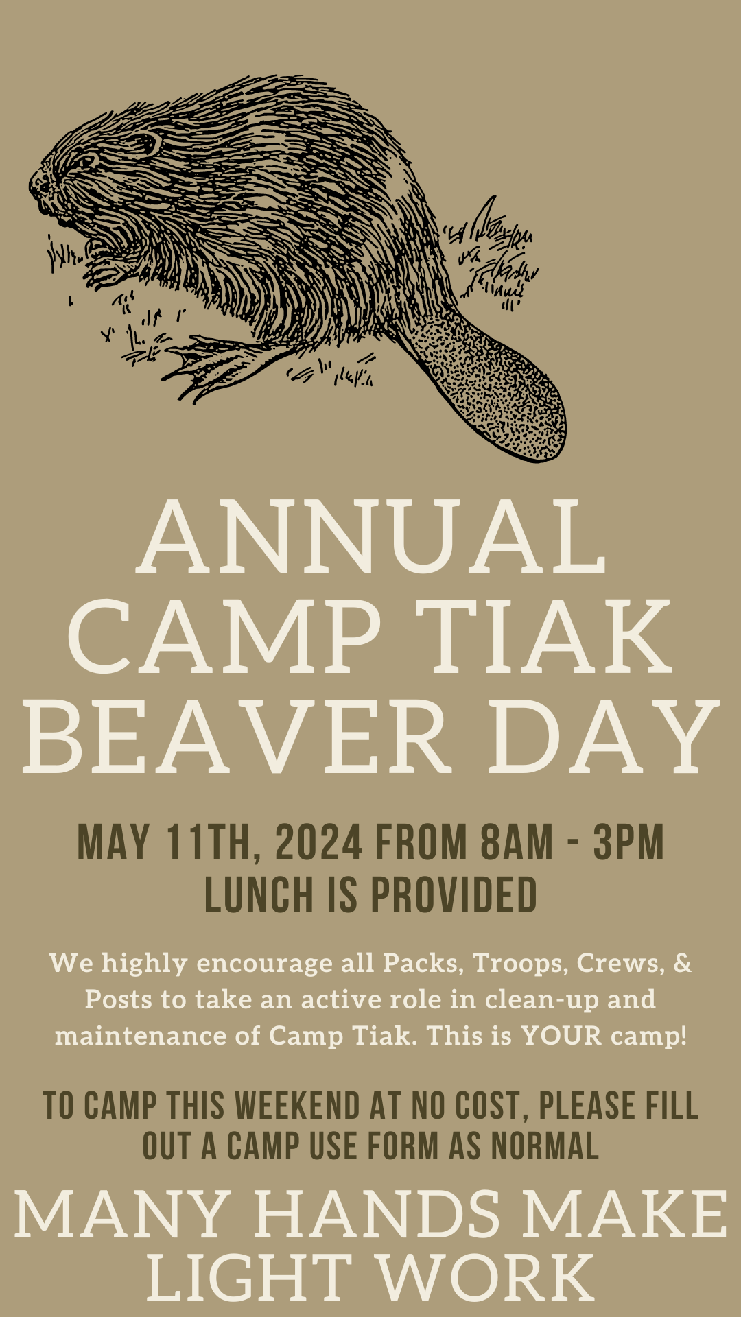Beaver Day — Pine Burr Area Council - South Mississippi Scouting