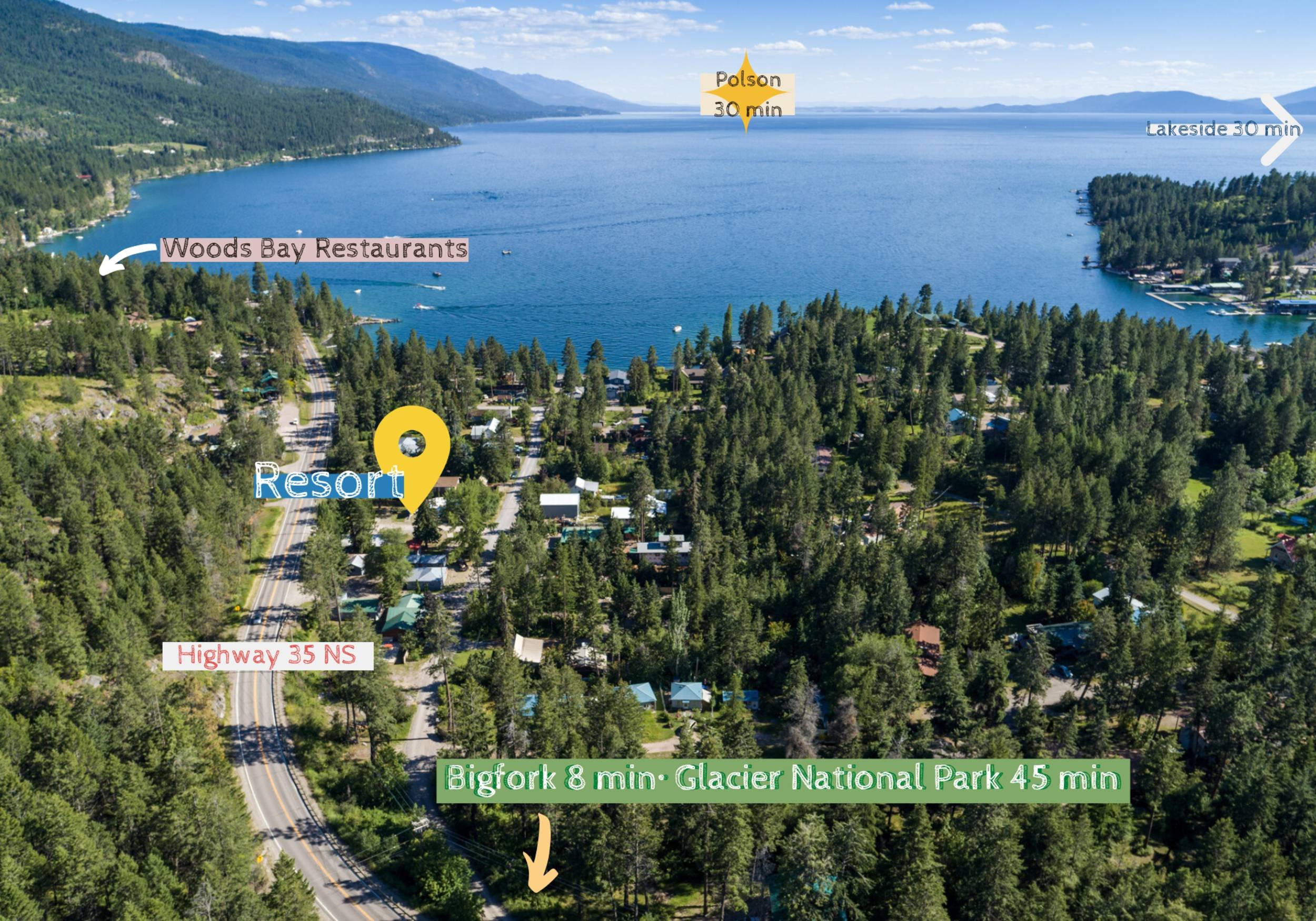 Flathead Lake Resort - Hotel with private beach access on Flathead Lake