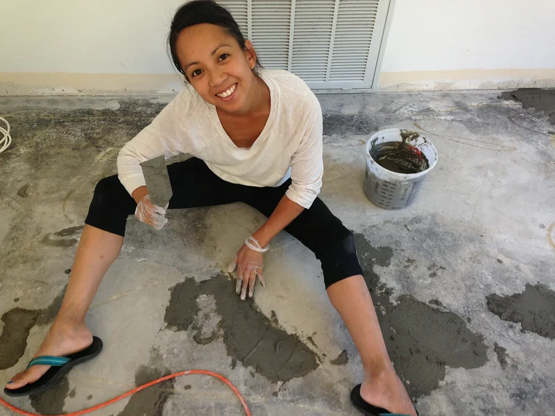 How to Install VCT Floor Tiles — Mid Century Modern Interior Designer ...