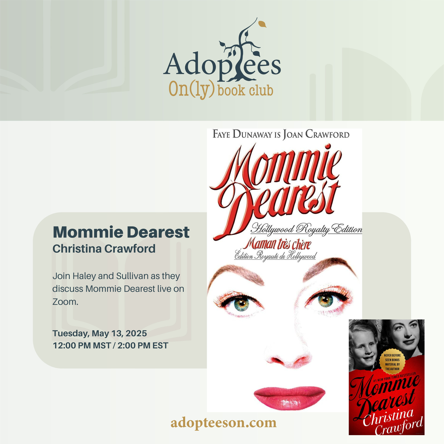 Adoptees On(ly) Book Club: Mommie Dearest by Christina Crawford ...