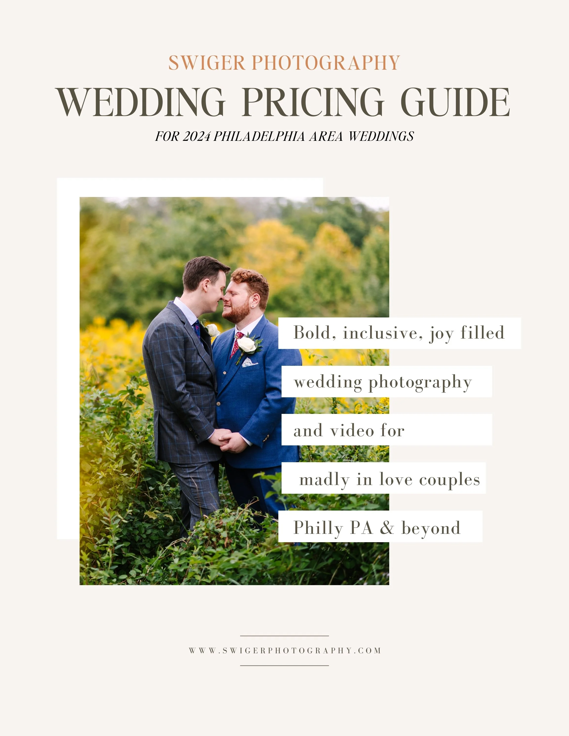 2024 Wedding Pricing Guide — SWIGER PHOTOGRAPHY