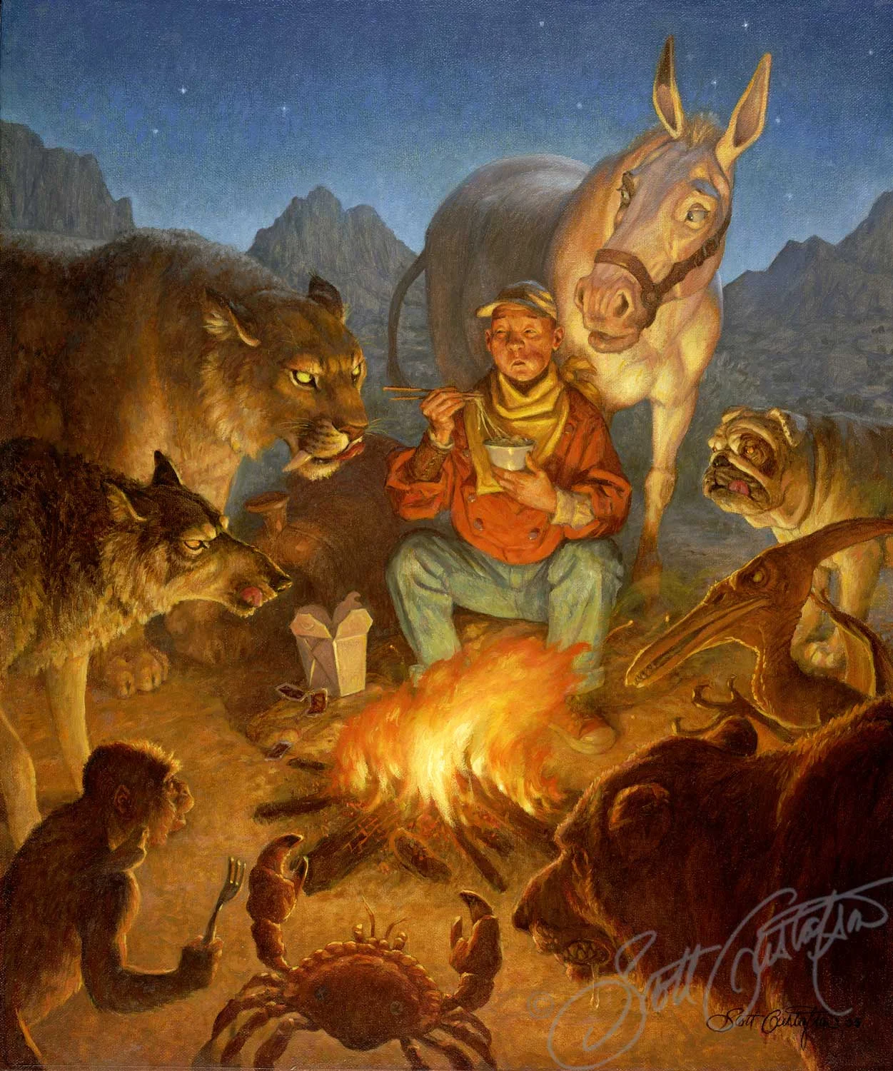 Shaolin Cowboy Take-Out — The Art of Scott Gustafson