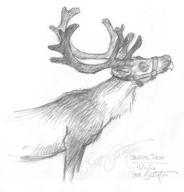 Reindeer Drawings — The Art of Scott Gustafson