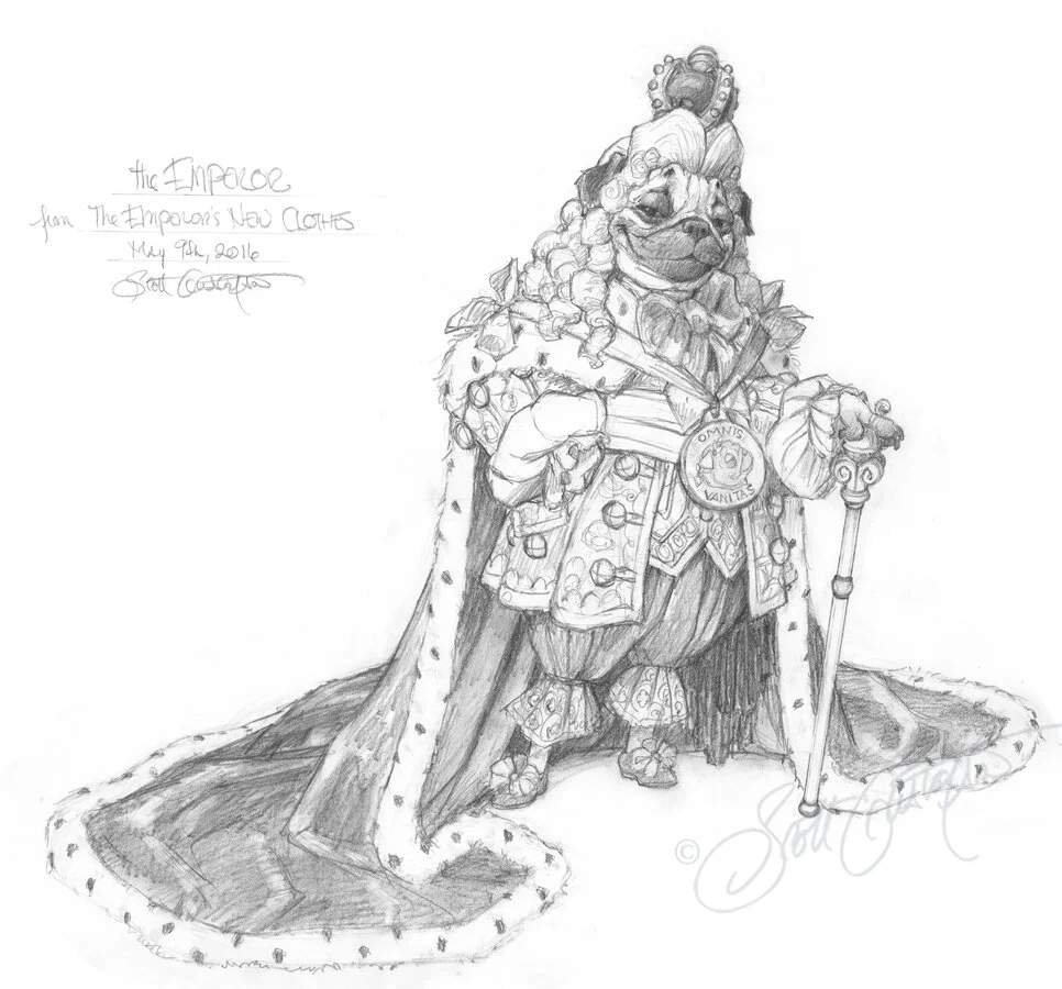 Emperors New Clothes Drawings — The Art of Scott Gustafson