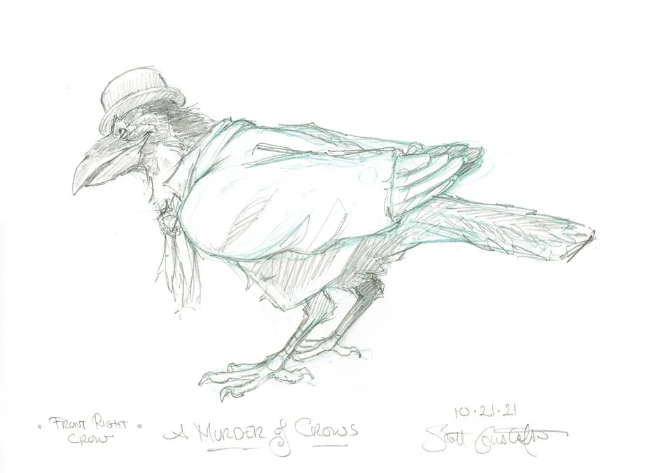 Murder of Crows Drawings — The Art of Scott Gustafson