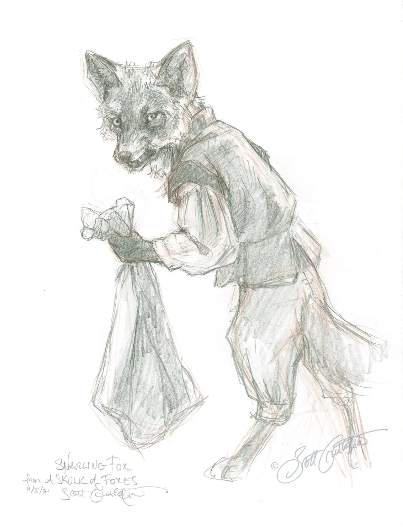 Skulk of Foxes Drawings — The Art of Scott Gustafson