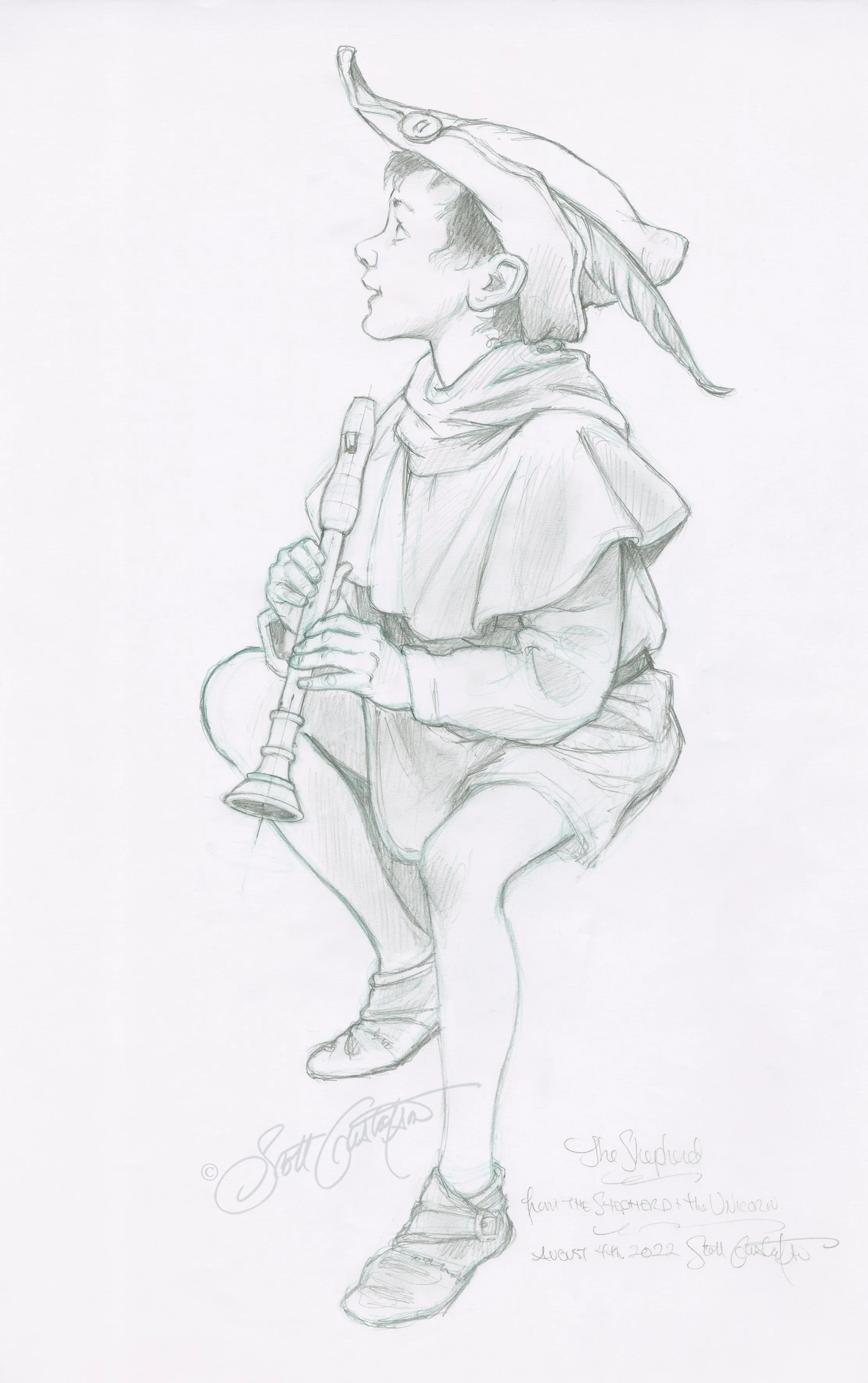 Shepherd and Unicorn Drawings — The Art of Scott Gustafson