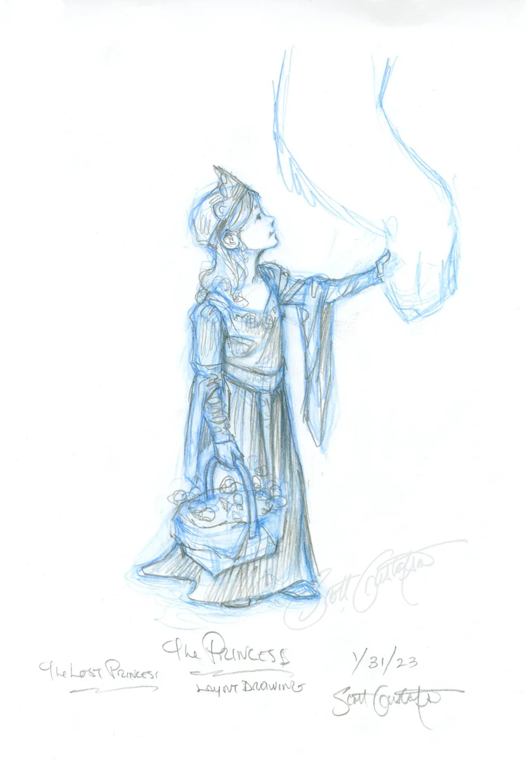 Medieval Princess Drawing