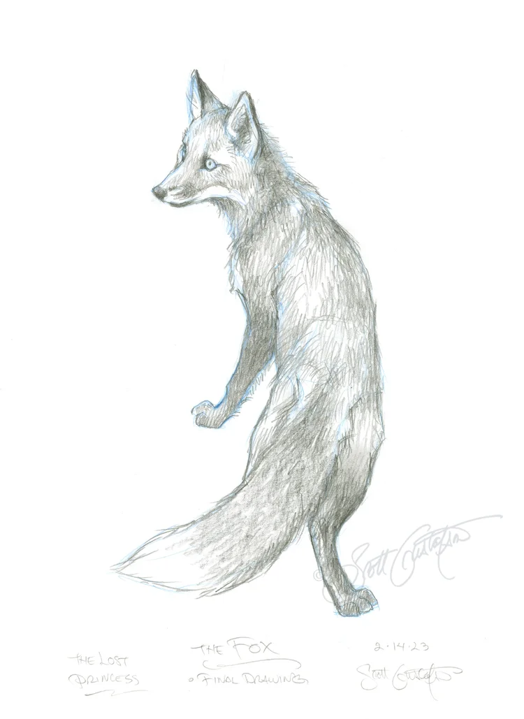 Fox Drawings In Pencil