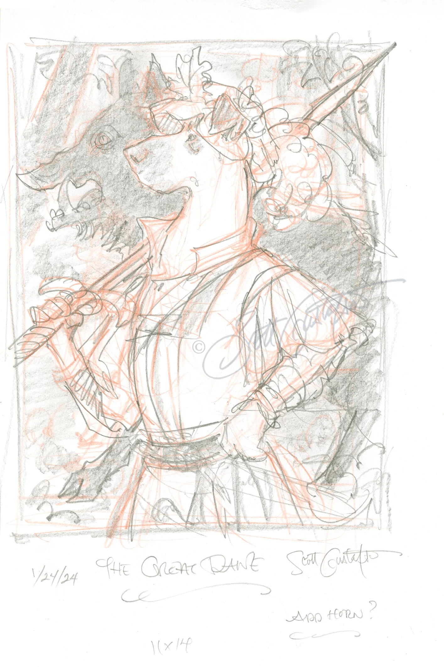 Dane the Great Drawings — The Art of Scott Gustafson