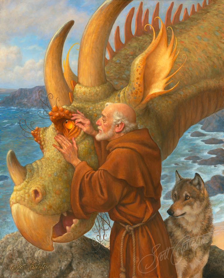 St. Petroc and the Dragon — The Art of Scott Gustafson