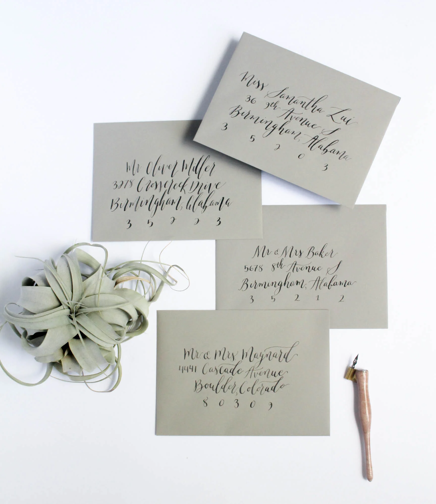Calligraphy Fonts For Envelopes