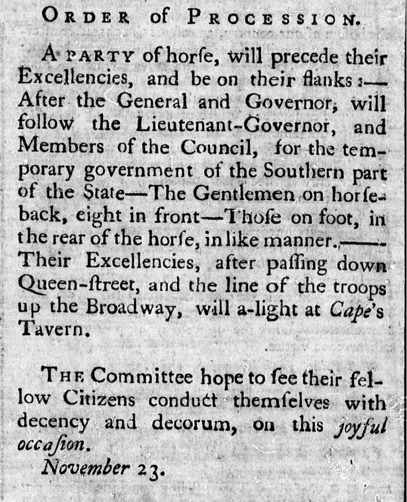 Evacuation Day & Washington's Farewell — Fraunces Tavern® Museum