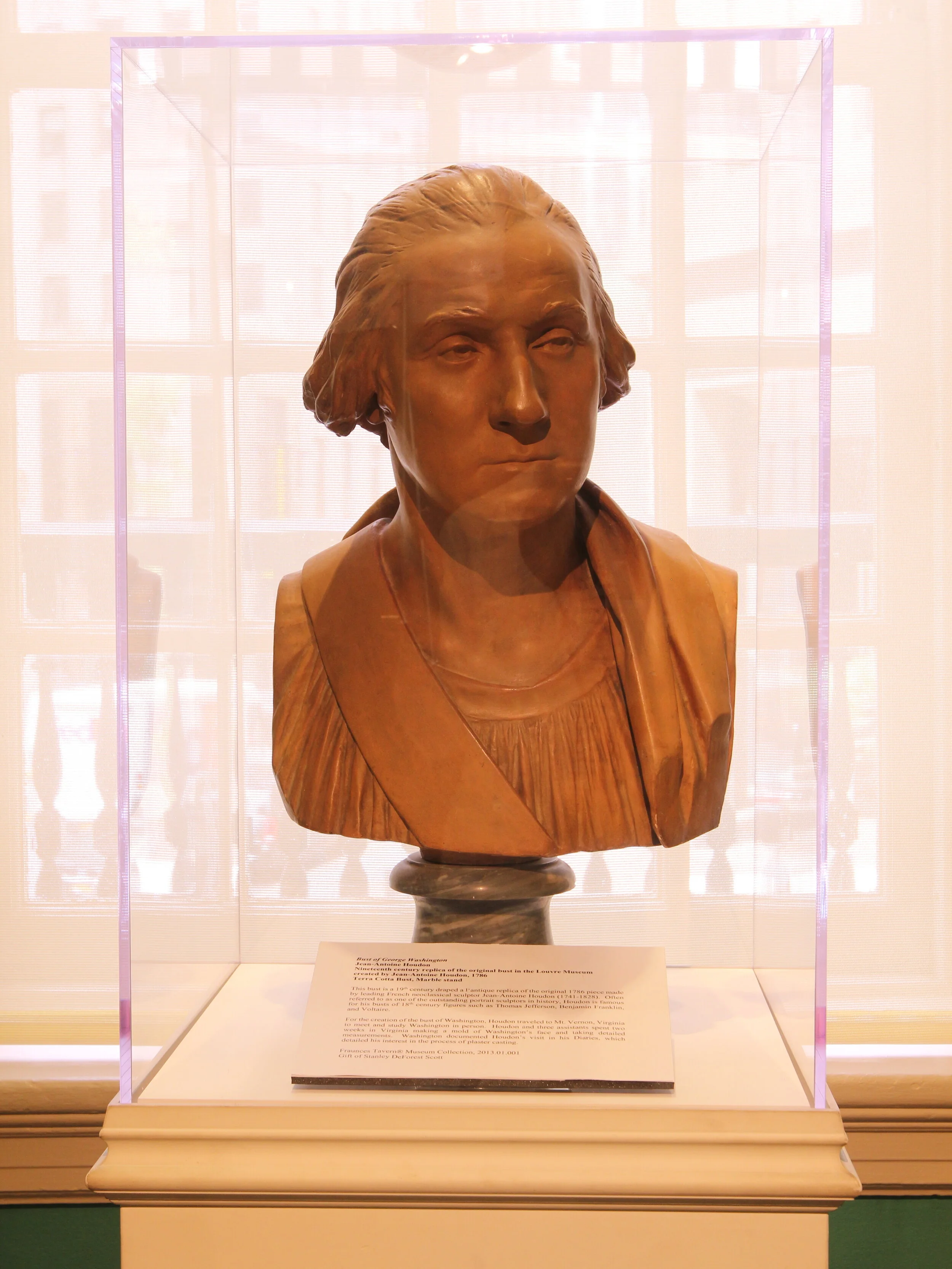 George Washington Statue Face